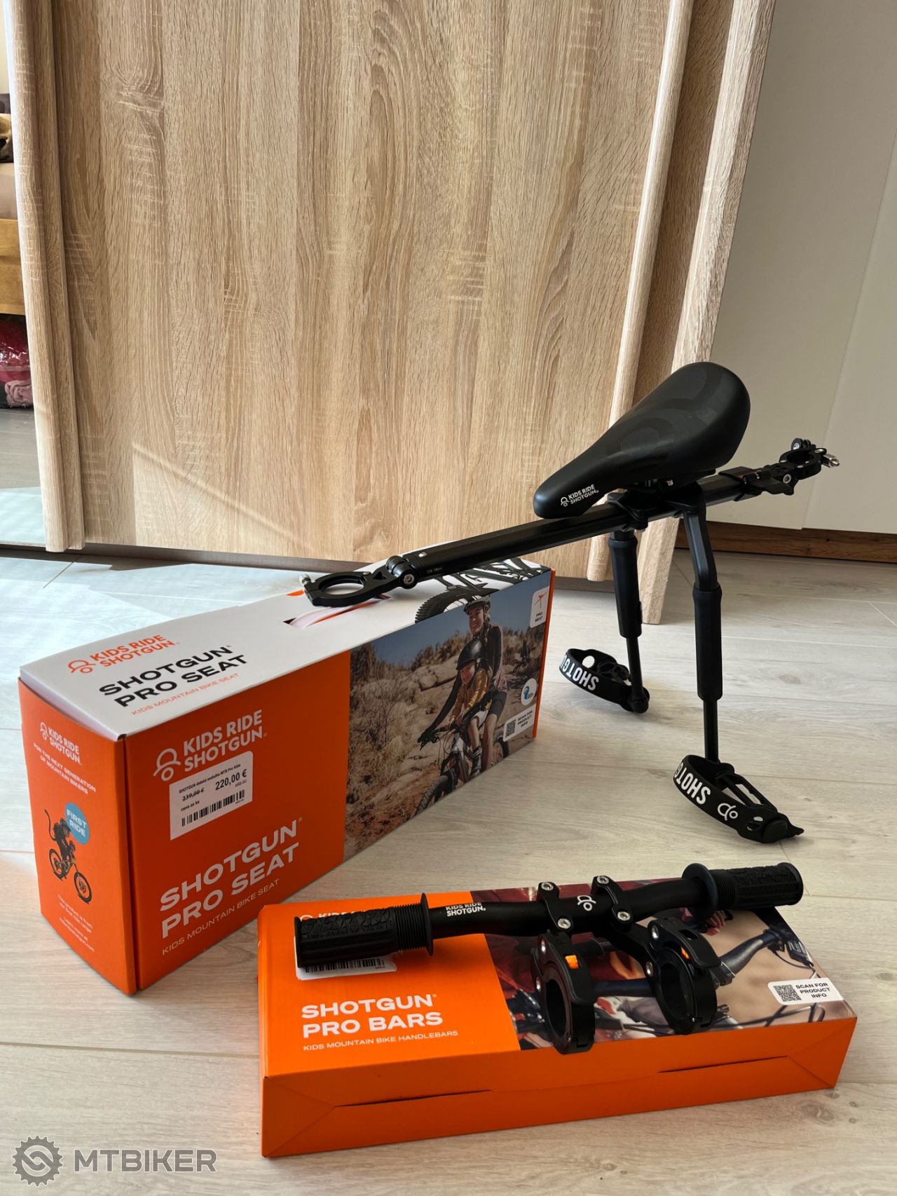 Shotgun Pro Seat + Shotgun Pro Bars - Detské sedačky na bicykel ...