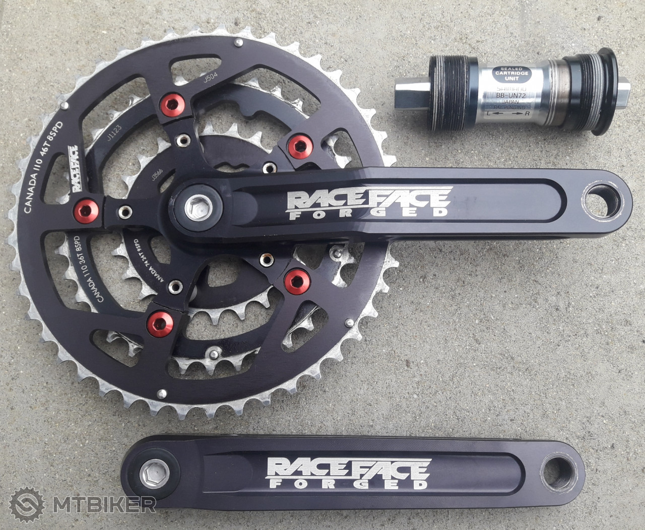 Retro Race Face Forged - Kľuky s trojprevodníkom - MTBIKER bazár